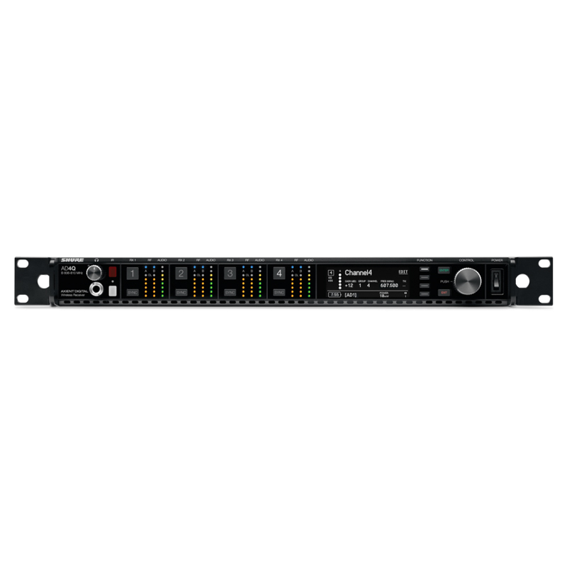 Shure AD4Q Axient Digital Four-Channel Wireless Receiver - Wailian ...
