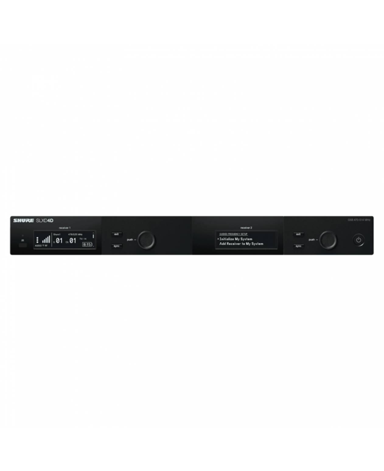 Shure SLXD4D Dual-Channel Digital Wireless Receiver - Wailian ...